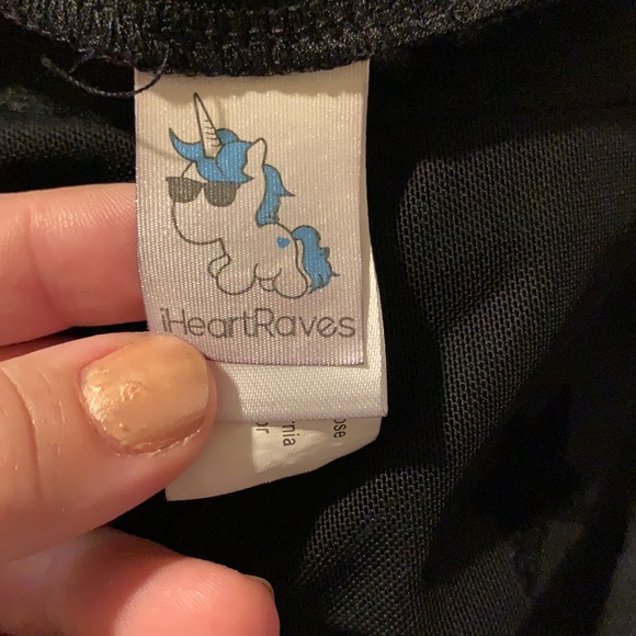 I Heart Raves | Tops | I Heart Raves Stars Black Sheer Shirt | Poshmark